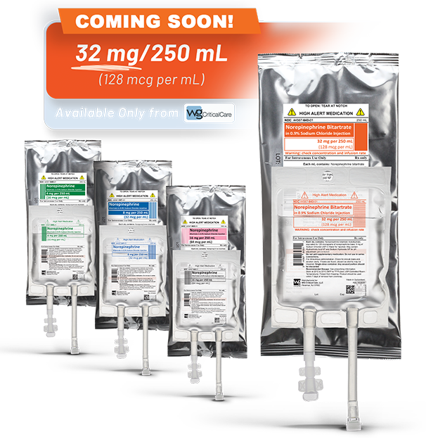 Norepinephrine Bitartrate in 0.9% Sodium Chloride Injection – WG ...