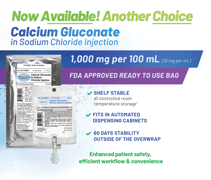 Calcium Gluconate in Sodium Chloride Injection – WG Critical Care
