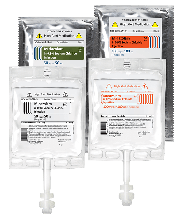 Midazolam in 0.9 % Sodium Chloride Injection – WG Critical Care