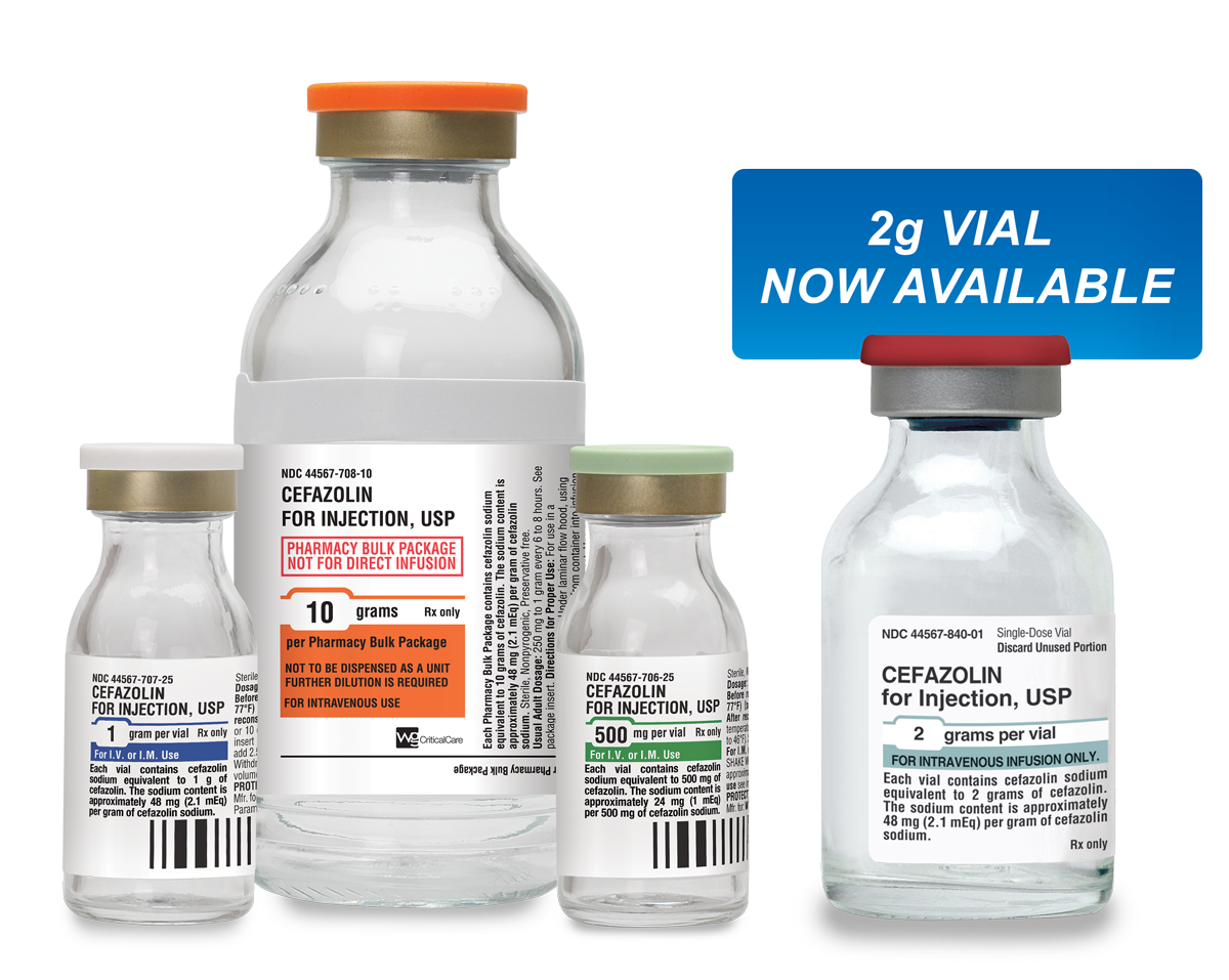 Cefazolin for Injection, USP – WG Critical Care